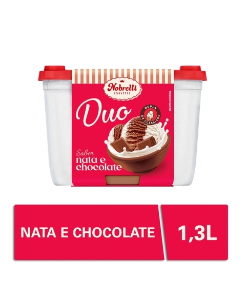 POTE 1,3 L NOBRELLI DUO CHOCOLATE C/ NATA
