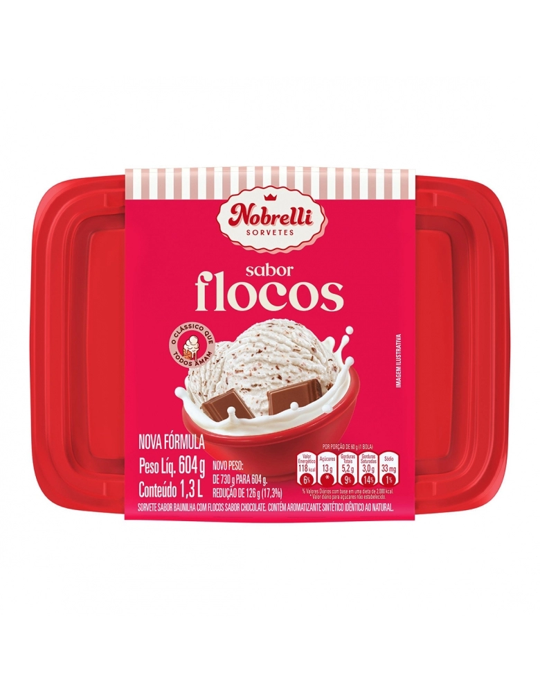POTE 1,3 L NOBRELLI FLOCOS TRADICIONAL