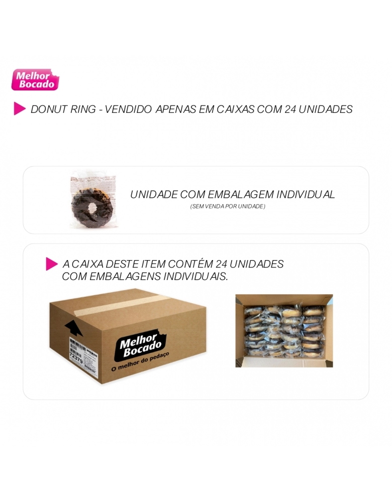 MB RING DONUTS BRIGADEIRO RECHEADO 75G (CX/24)