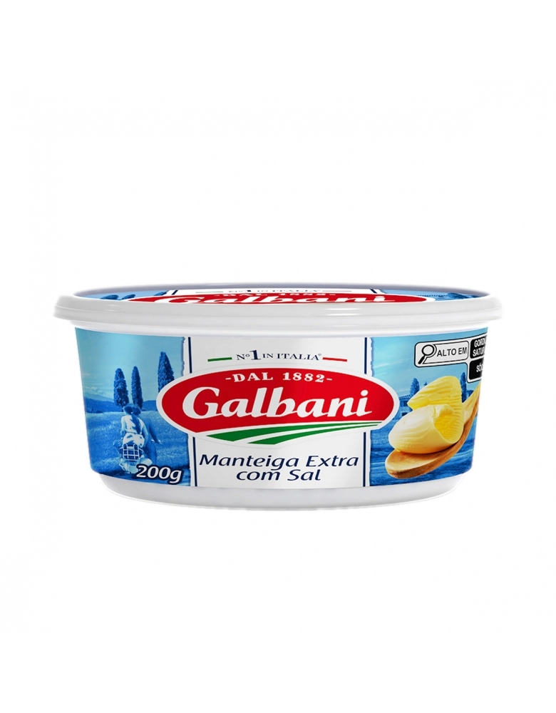 GALBANI MANTEIGA C/SAL POTE 200G (CX/24)